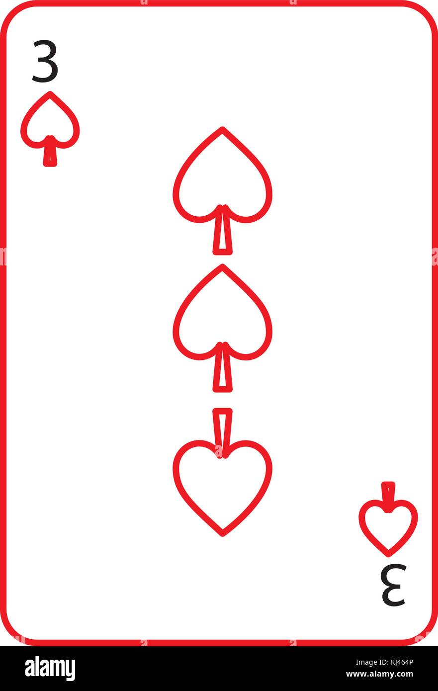 three of spades french playing cards related icon icon image Stock ...