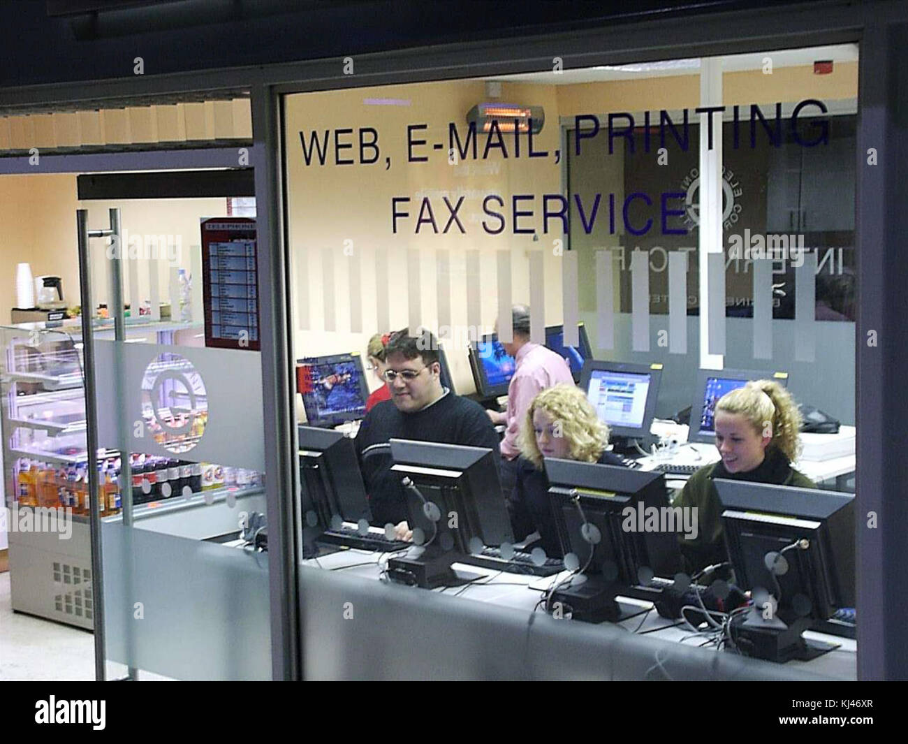 E-Corner Internet cafe Stock Photo - Alamy