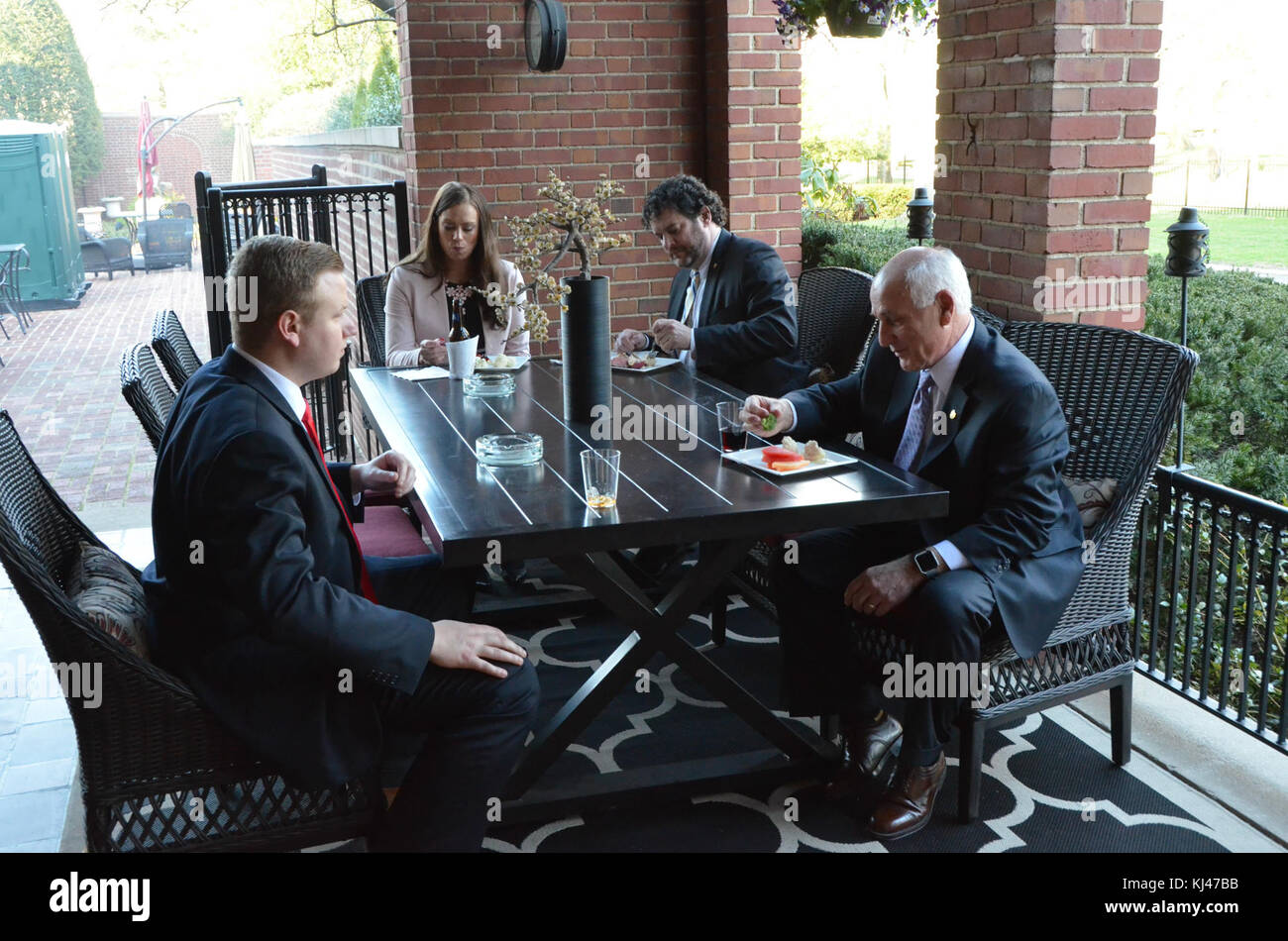 This image of Jim Justice, a prominent political figure, captures a key ...