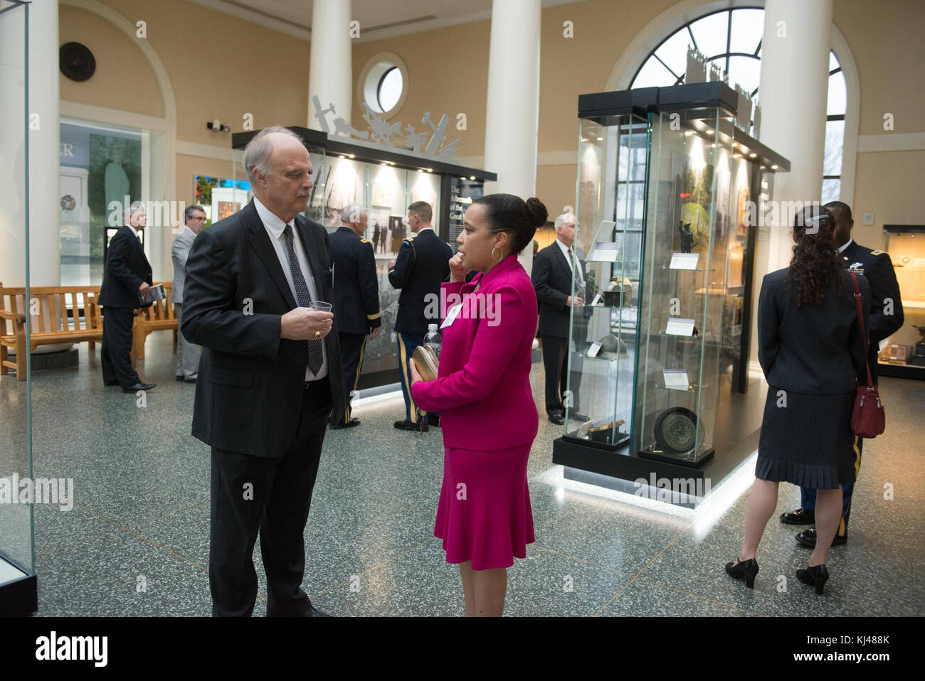 World War I exhibit opening reception (32943538953 Stock Photo - Alamy