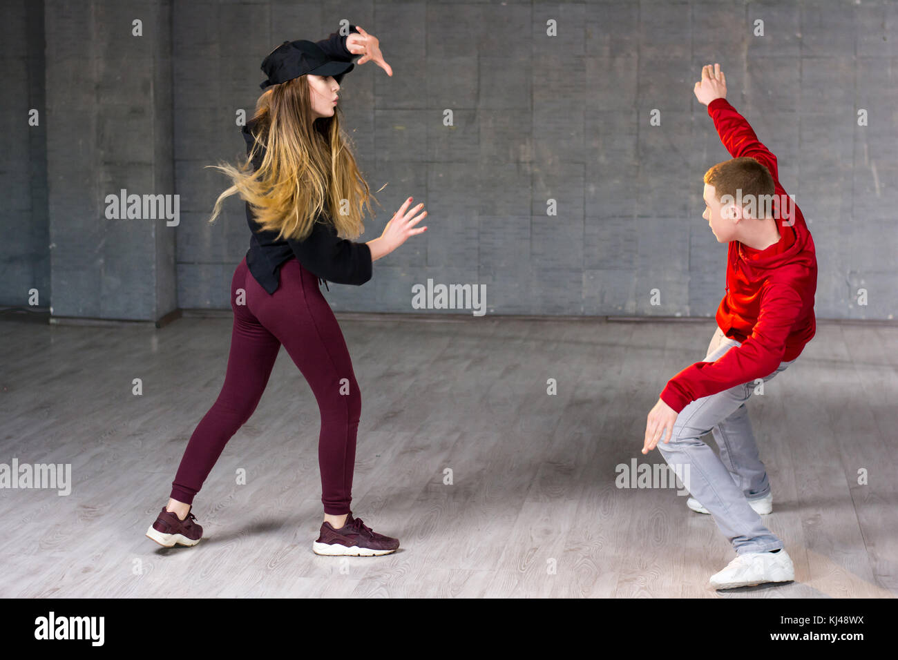 Hip-hop dancers in action Stock Photo - Alamy