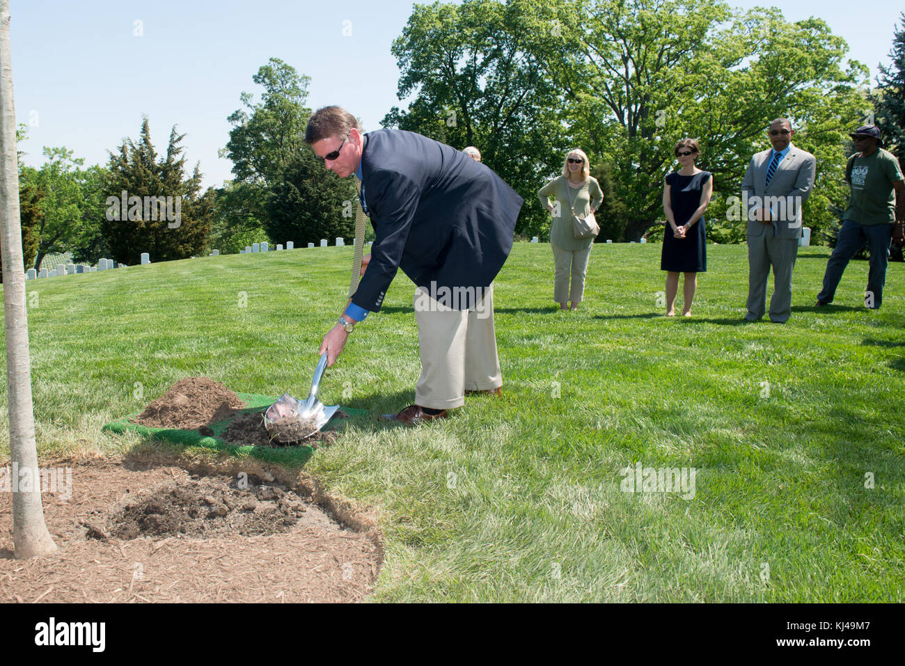 Arlington National Cemetery horticulture department conducts a tree ...