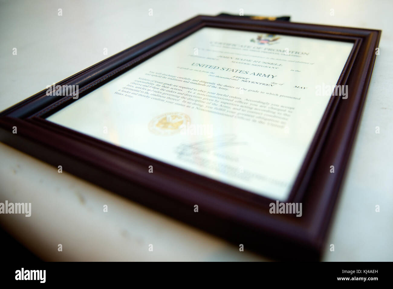 Promotion Ceremony in honor of Sgt. 1st Class John W. Russell ...