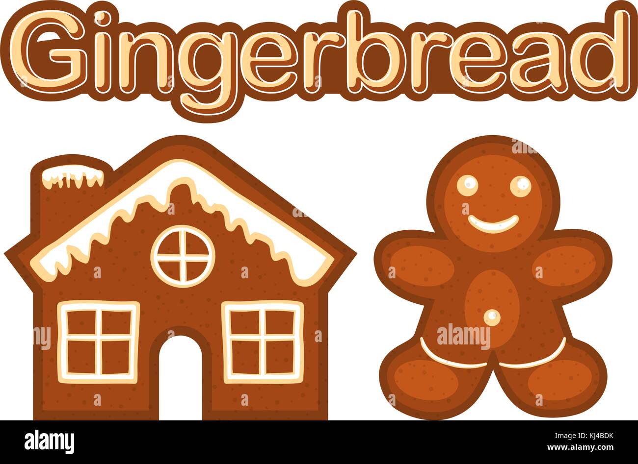 Gingerbread man banner Stock Vector Images - Alamy