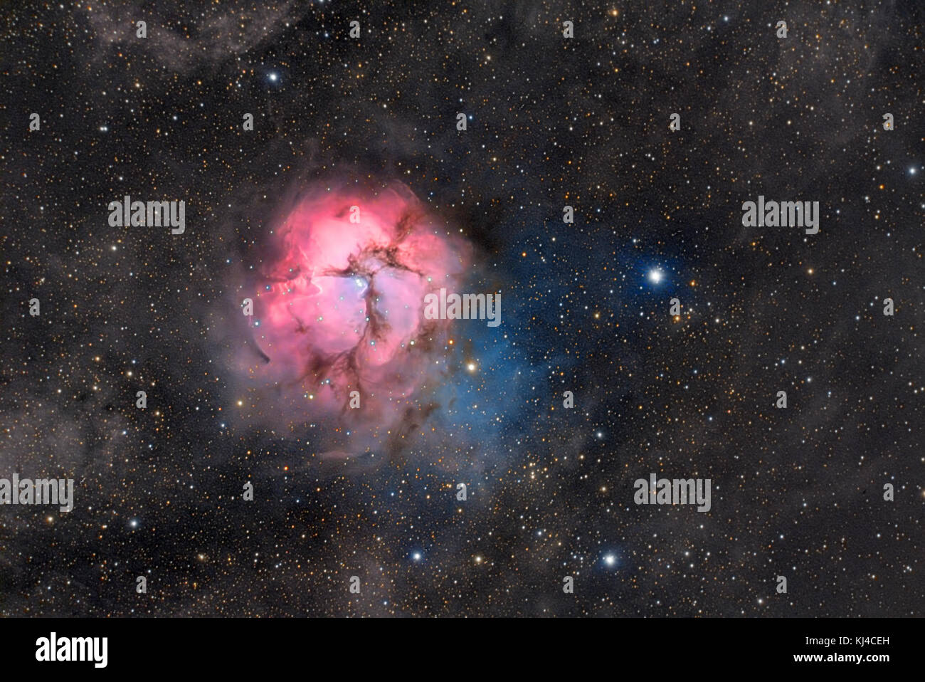 M20 Trifid Collaboration Stock Photo - Alamy