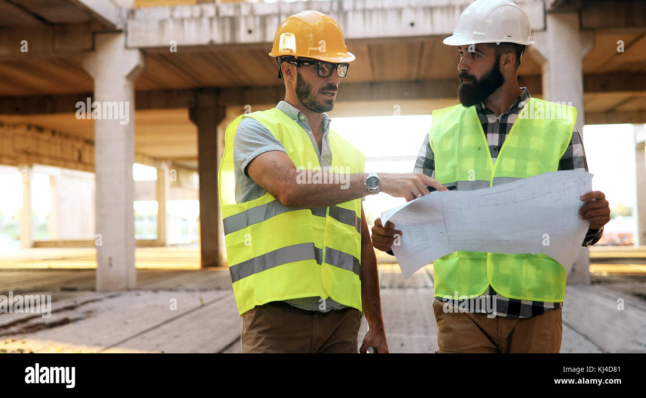 Architecture engineering teamwork meeting at workplace Stock Photo - Alamy