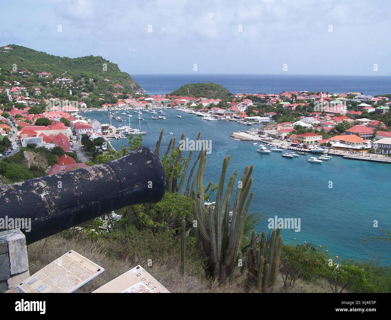Gustavia Harbour St Barthelemy Stock Photo - Alamy