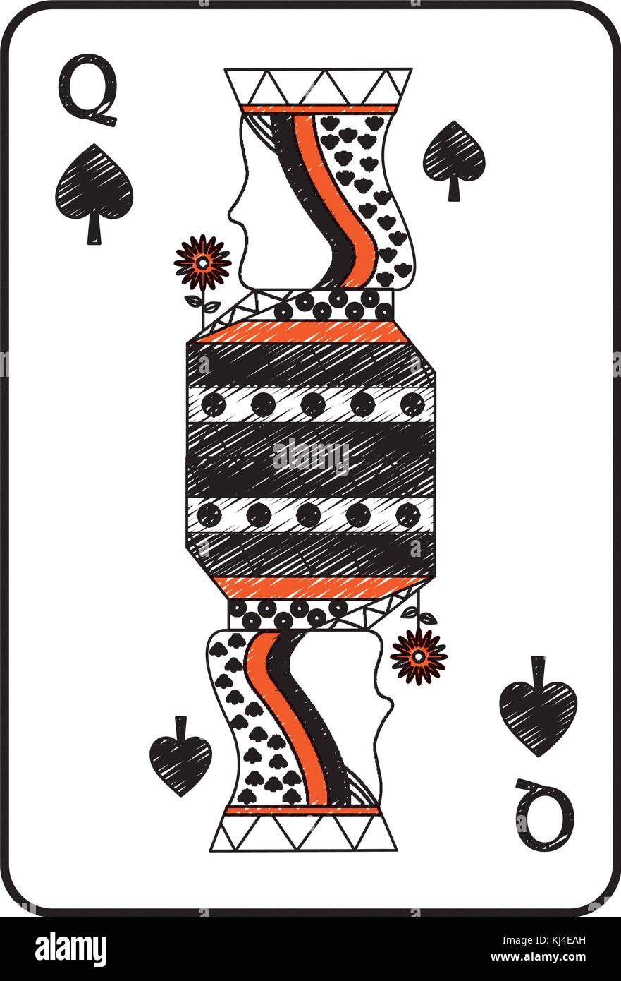 queen of spades french playing cards related icon icon image Stock ...