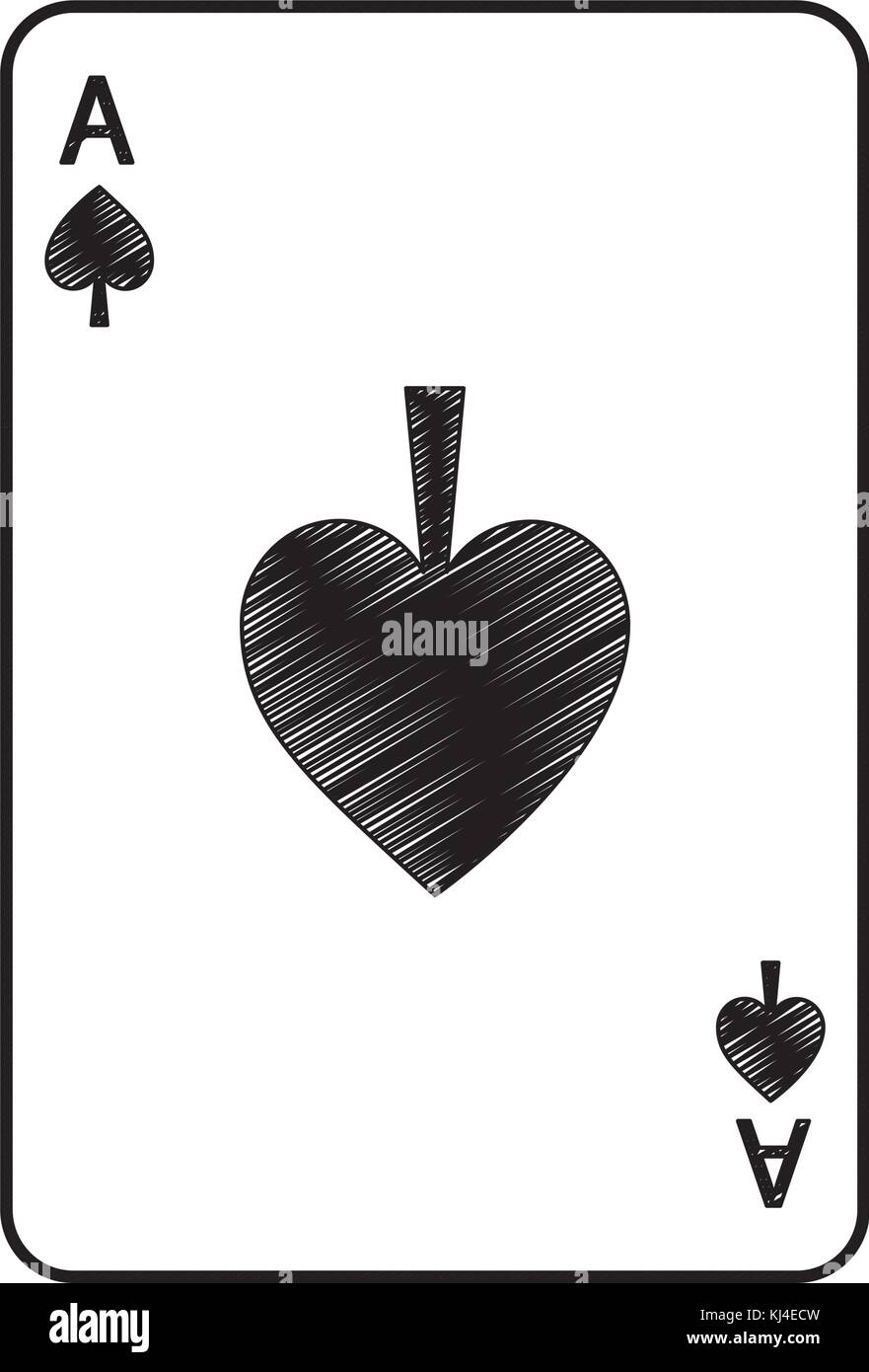 ace of spades french playing cards related icon icon image Stock Vector ...