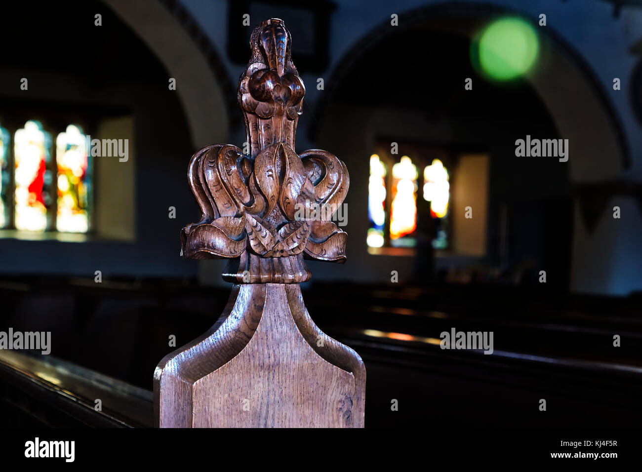 Wooden Carved Pew End High Resolution Stock Photography and Images - Alamy