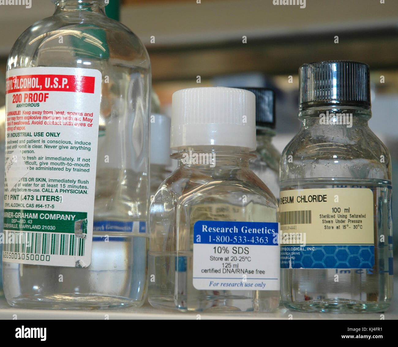 Bottles in laboratory (1 Stock Photo - Alamy
