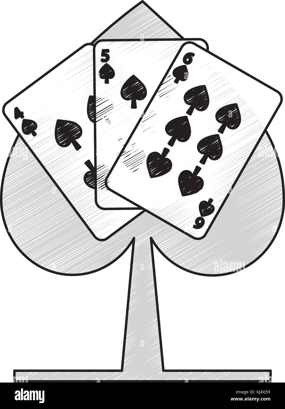 spades suit emblem french playing cards related icon icon image Stock ...