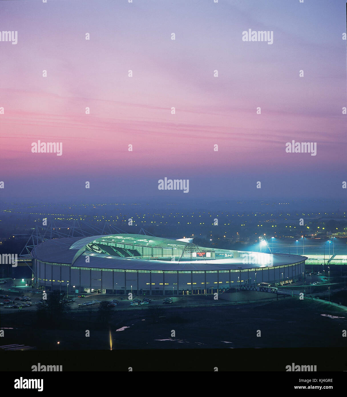 KC Stadium at night Stock Photo - Alamy