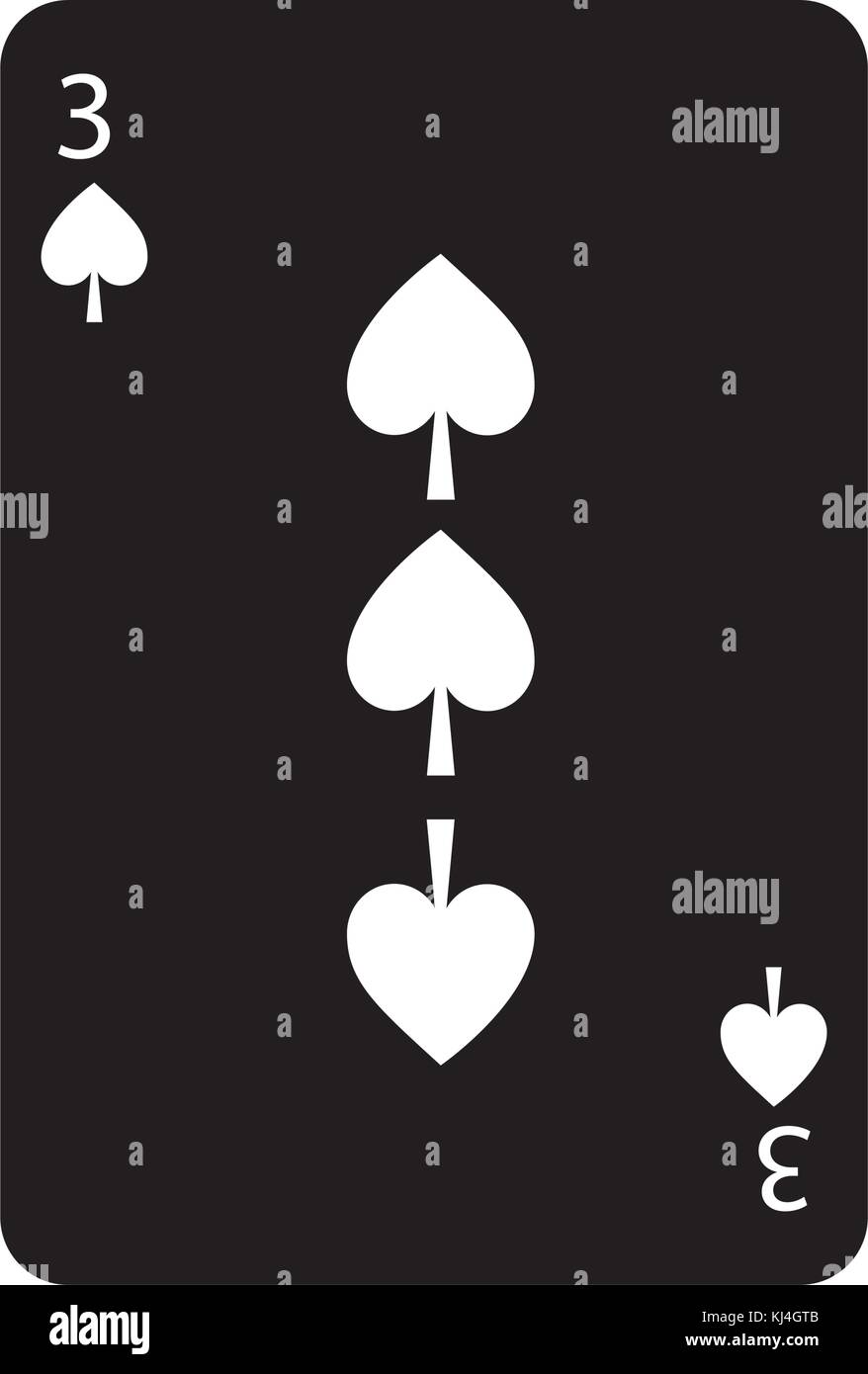 Three spades Stock Vector Images - Alamy