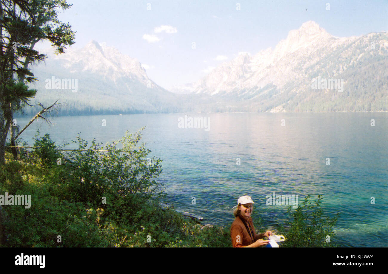On the Eastern Shore of Redfish Lake Stock Photo - Alamy