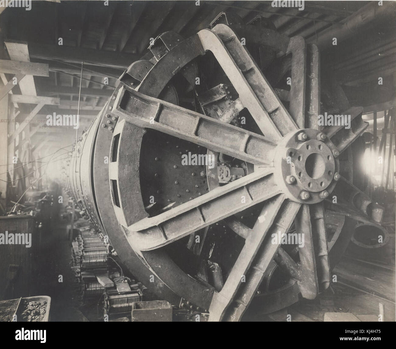 19th century boring machine, in Toronto -a Stock Photo - Alamy