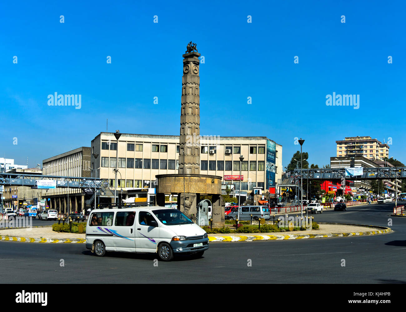 Victory Monument in Arat Kilo square, also Meyazia 27 Square, Addis ...