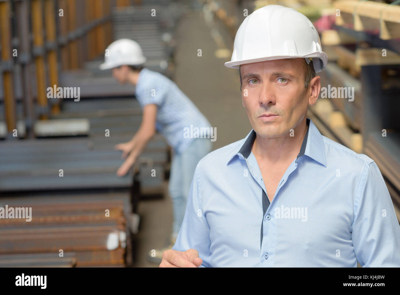 inspector in factory Stock Photo - Alamy