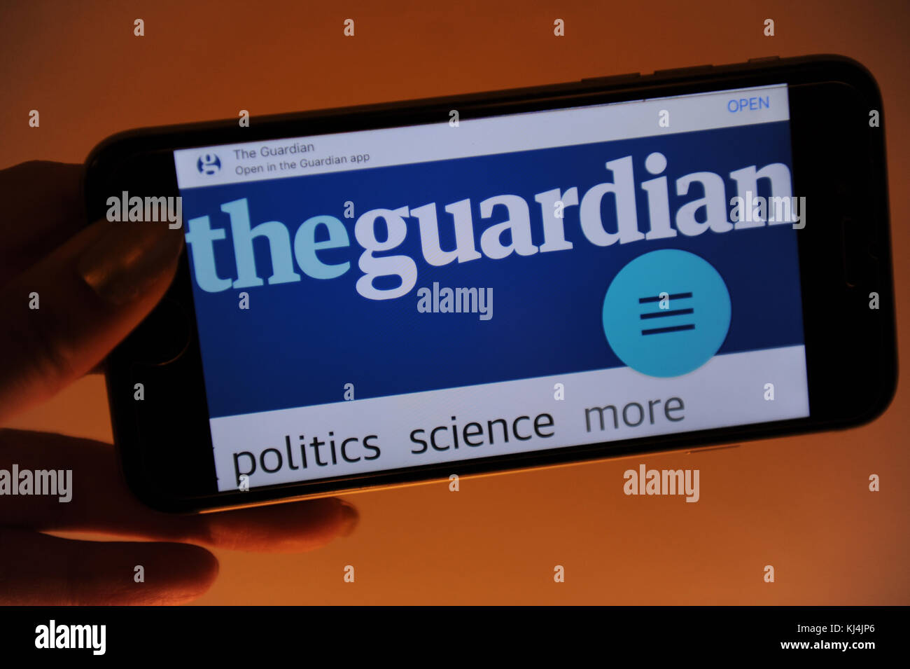 Guardian newspaper app hi-res stock photography and images - Alamy