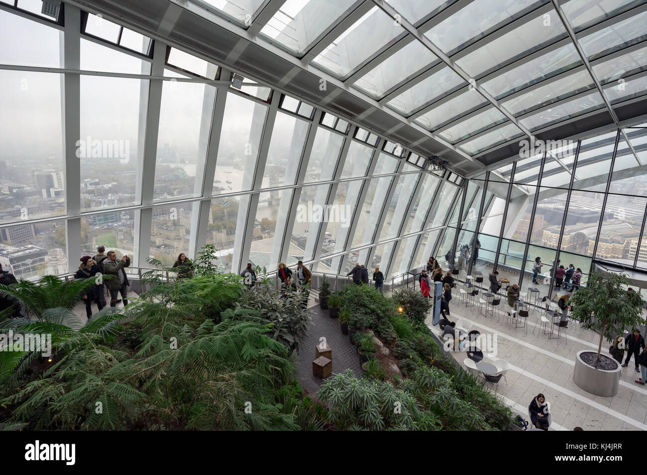 The 'Sky Garden' at London's 20 Fenchurch Street building Stock Photo ...
