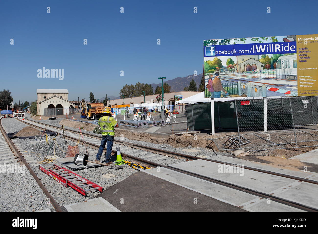 MONROVIA, CALIFORNIA, USA - SEPTEMBER 10, 2014: Official groundbreaking ...