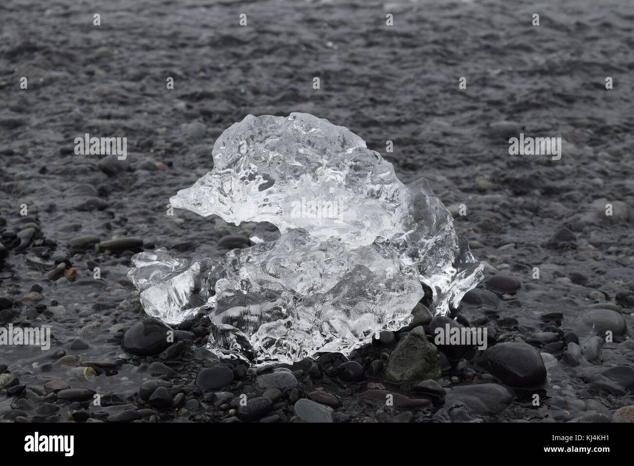 Small ice block at a glacier lagoon in southern Iceland Stock Photo - Alamy