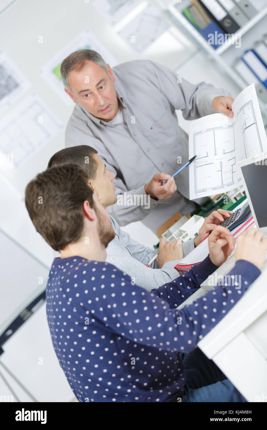 portrait of student in architecture training class Stock Photo - Alamy