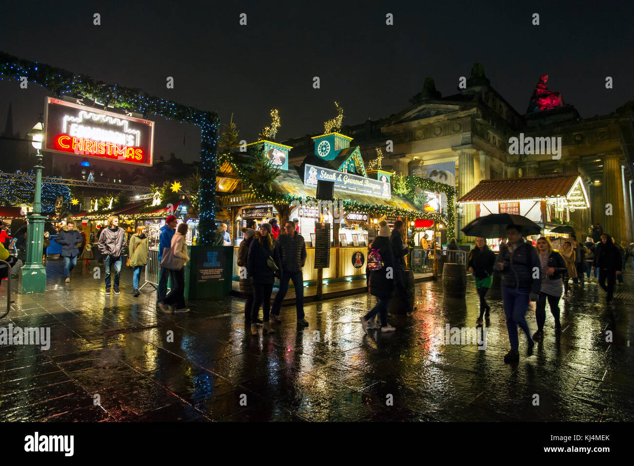 Edinburgh christmas market hi-res stock photography and images - Alamy