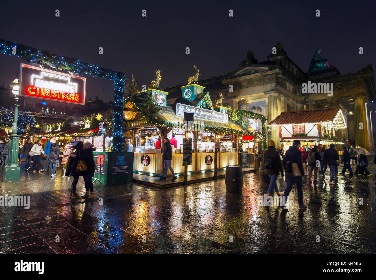 Edinburgh christmas market hi-res stock photography and images - Alamy
