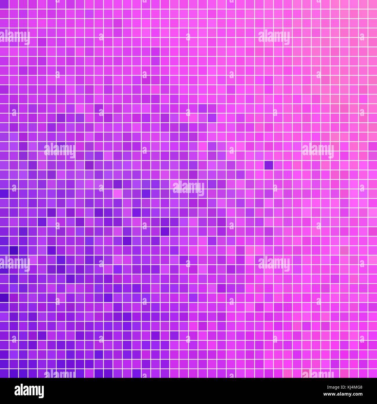 abstract vector square pixel mosaic background - purple and violet ...