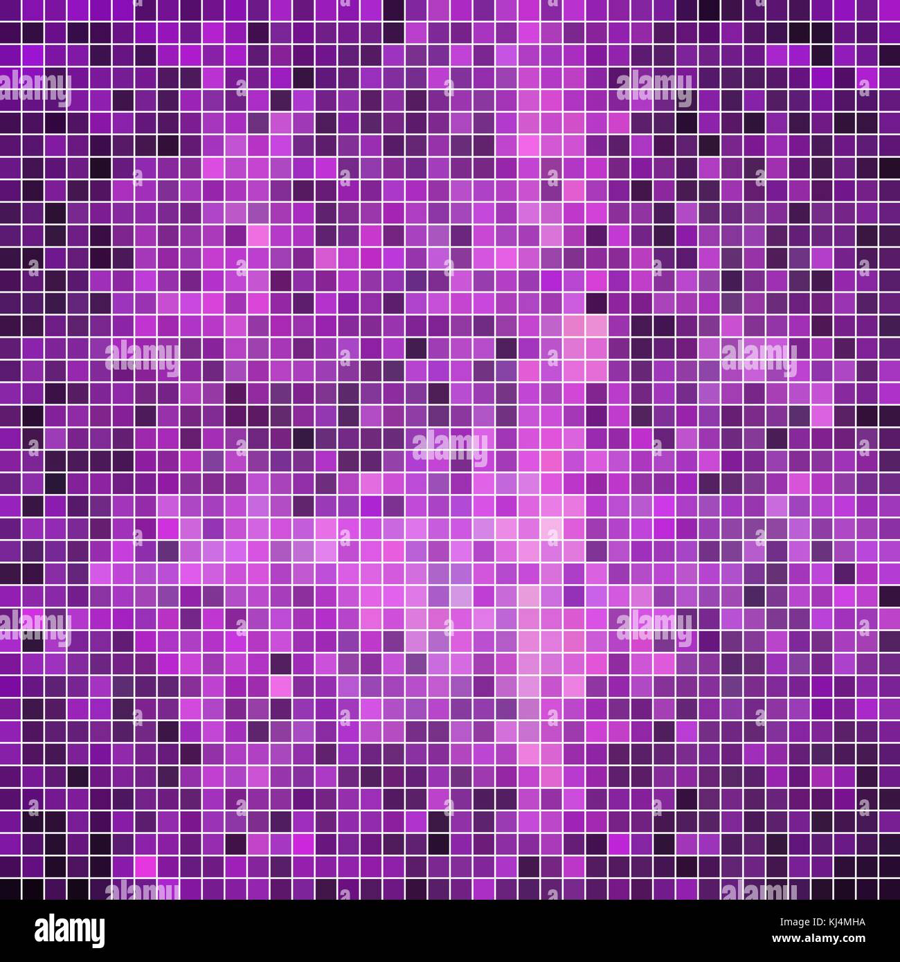 abstract vector square pixel mosaic background - purple and violet ...