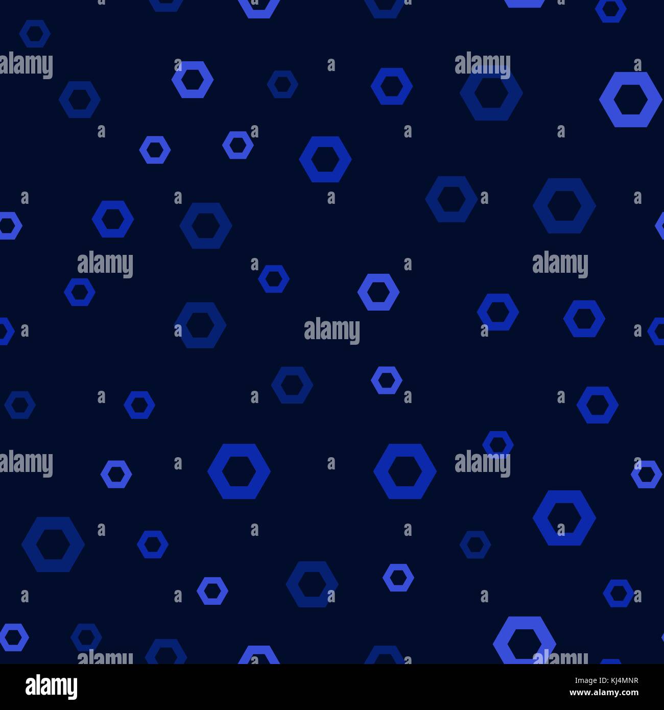 vector seamless pattern - blue hexagon Stock Vector Image & Art - Alamy