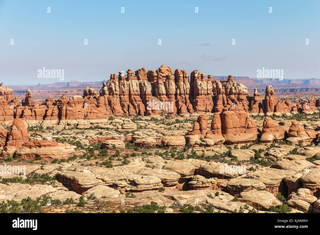 Needles rock formations in Canyonlands National Park Stock Photo - Alamy