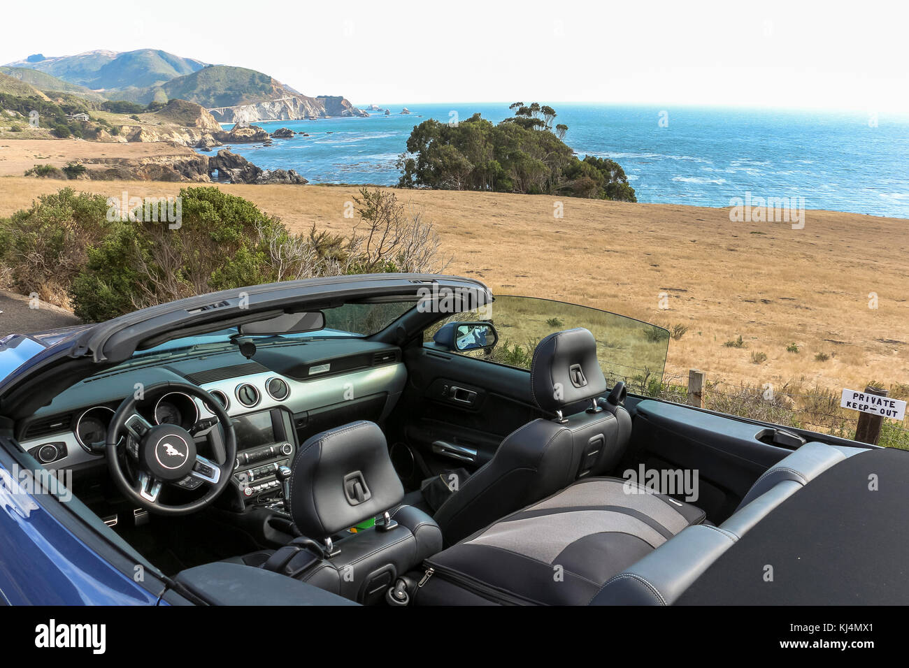 Red convertible on california highway hi-res stock photography and ...