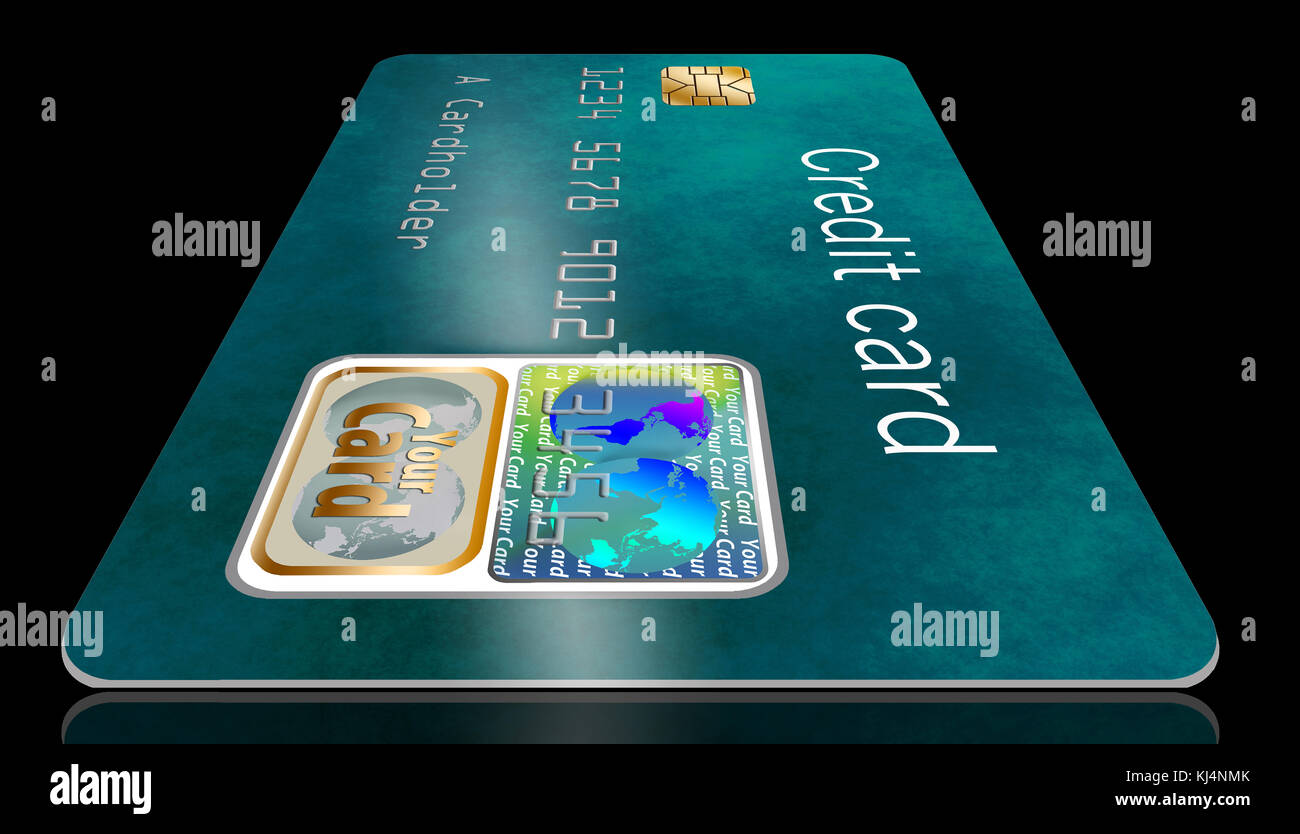 Here is a generic credit card with security features isolated Stock ...