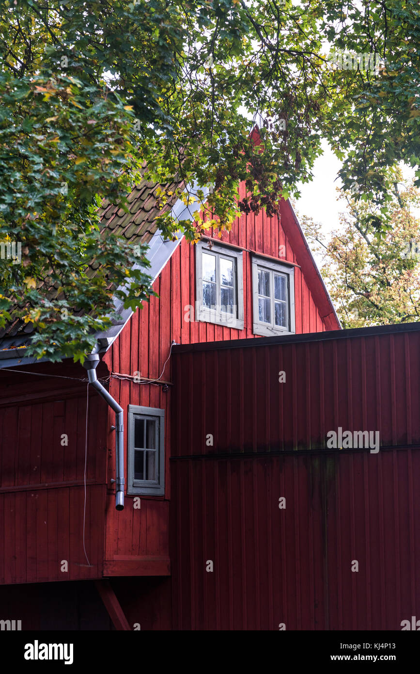 Red facade stockholm hi-res stock photography and images - Alamy