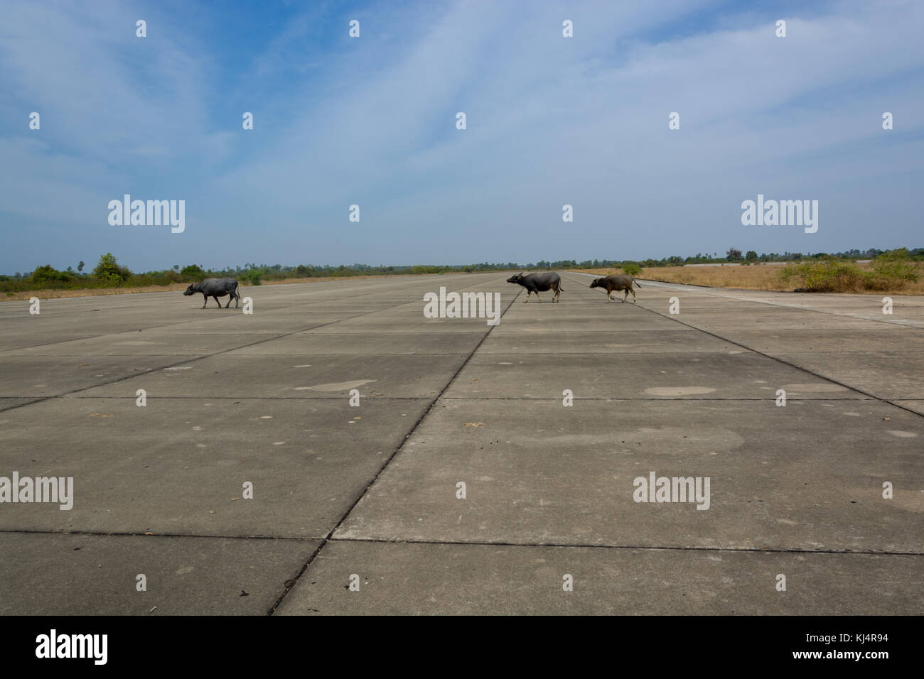 This airport was built by Khmer Rouge near Kampong Chhnang, in Cambodia ...
