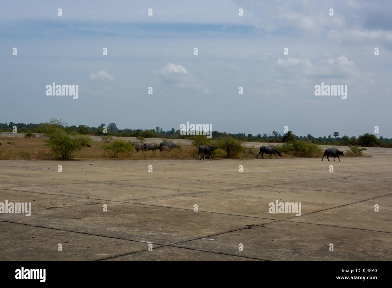 This airport was built by Khmer Rouge near Kampong Chhnang, in Cambodia ...