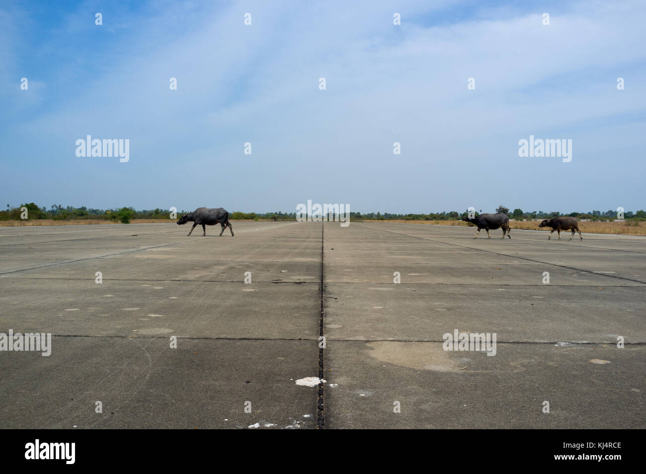 This airport was built by Khmer Rouge near Kampong Chhnang, in Cambodia ...