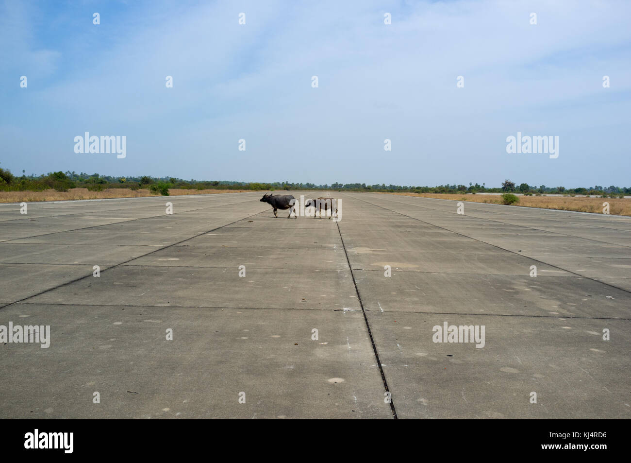 This airport was built by Khmer Rouge near Kampong Chhnang, in Cambodia ...