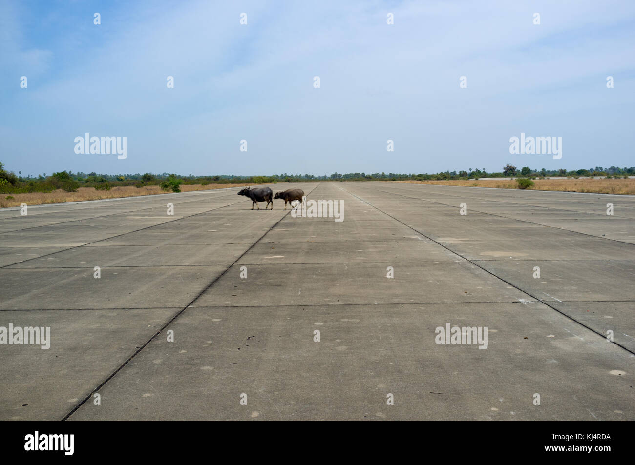 This airport was built by Khmer Rouge near Kampong Chhnang, in Cambodia ...