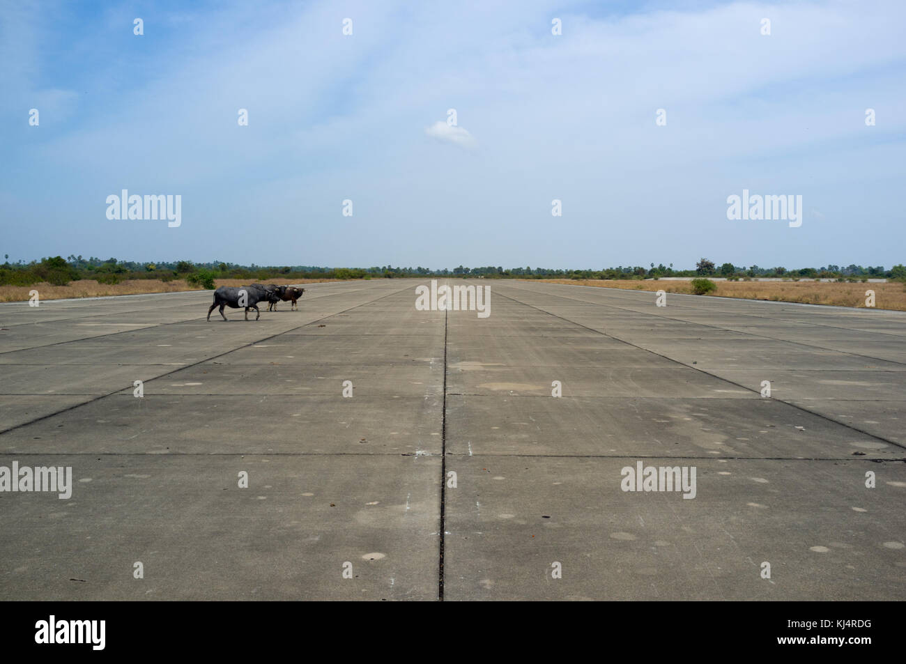 This airport was built by Khmer Rouge near Kampong Chhnang, in Cambodia ...