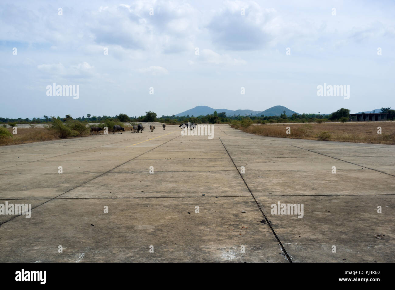 This airport was built by Khmer Rouge near Kampong Chhnang, in Cambodia ...