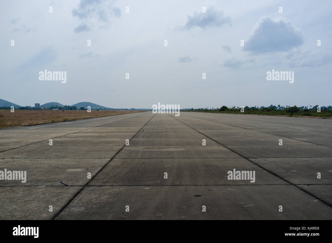This airport was built by Khmer Rouge near Kampong Chhnang, in Cambodia ...