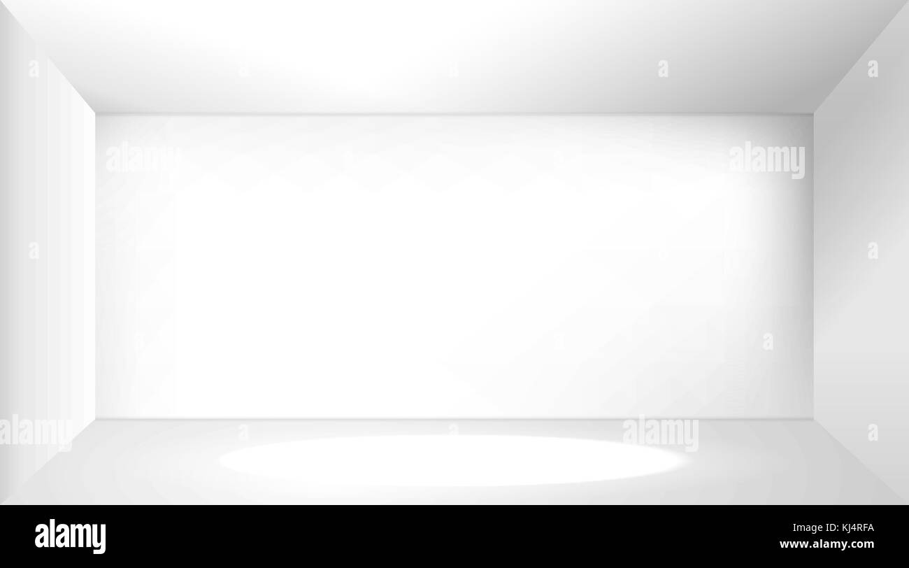 Vector empty white photo studio interior background. Realistic empty ...