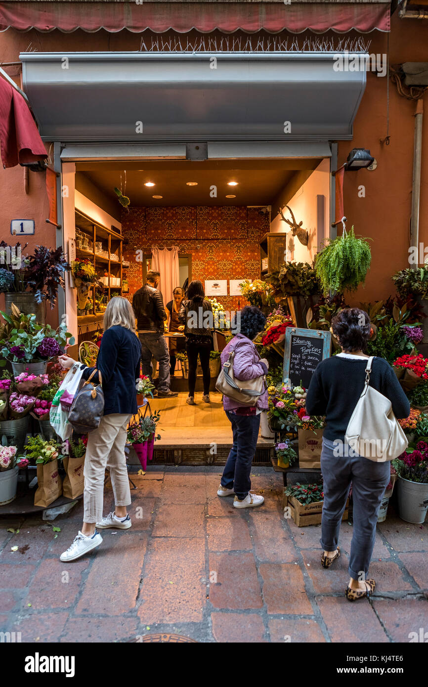 Colourful display spilling out into the street. Frida's Italian Flower ...
