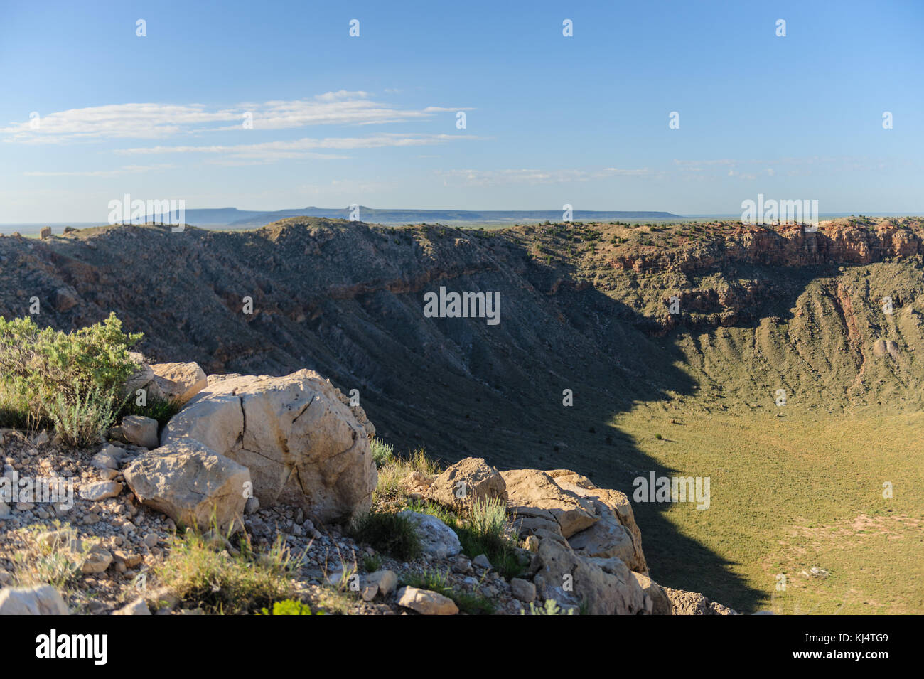 The Southern Rim of Meteor Crater Stock Photo - Alamy