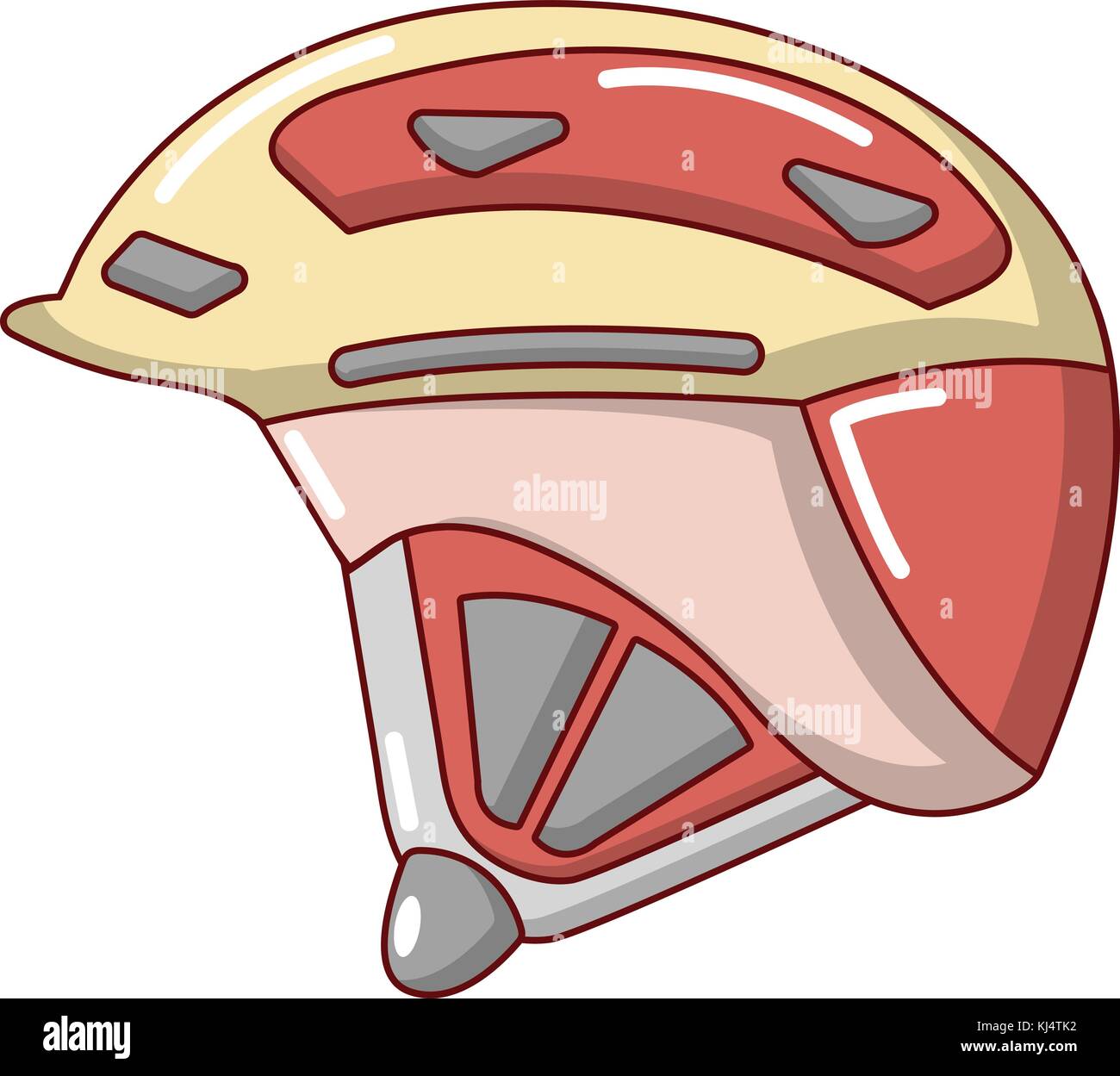 Bike helmet icon, cartoon style Stock Vector Image & Art - Alamy