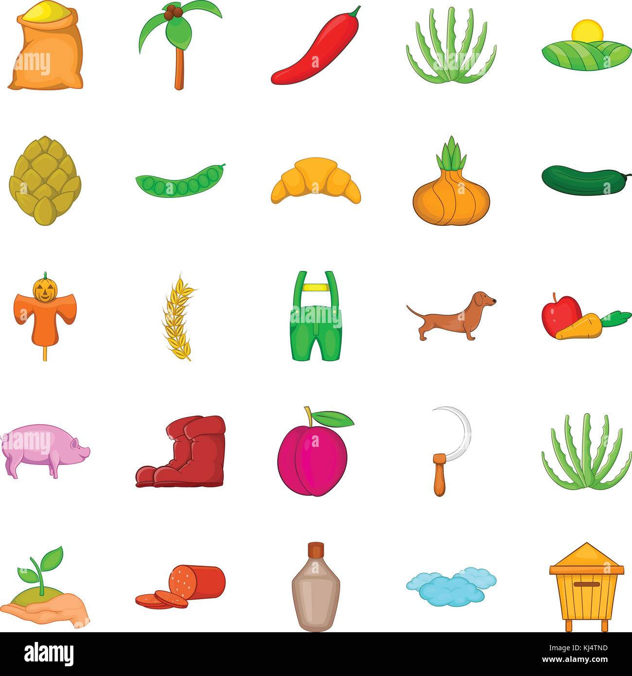 Manual labor icons set, cartoon style Stock Vector Image & Art - Alamy