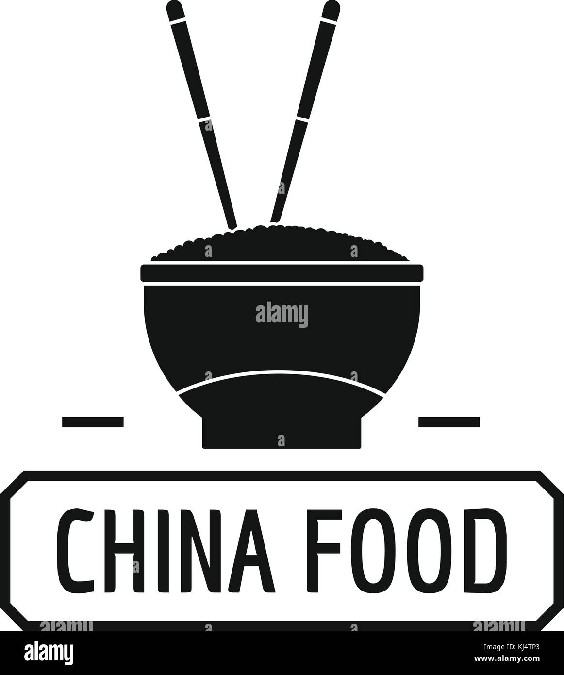 China food logo, simple black style Stock Vector Image & Art - Alamy